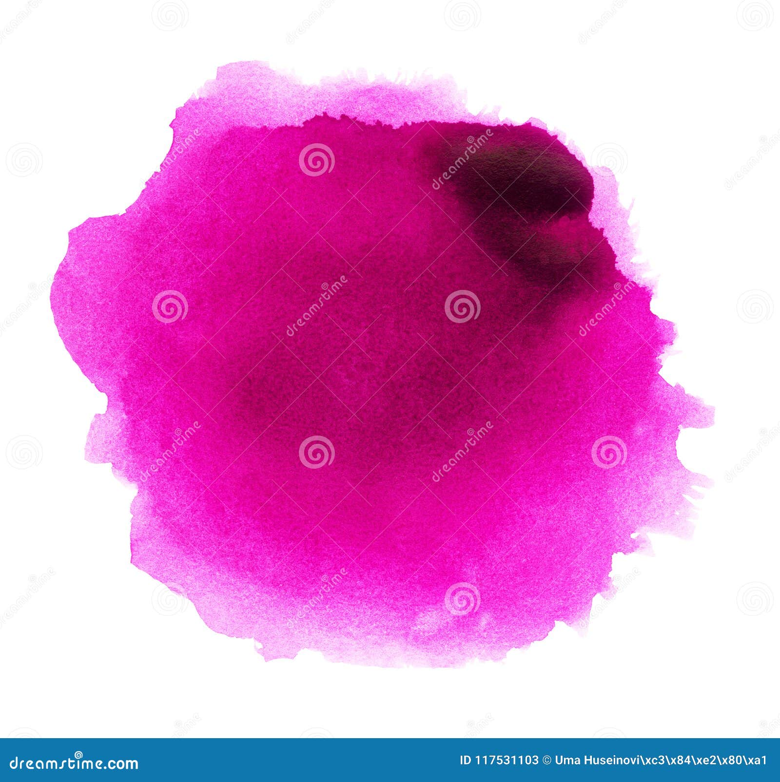 Blob of Pink Watercolor stock illustration. Illustration of element ...