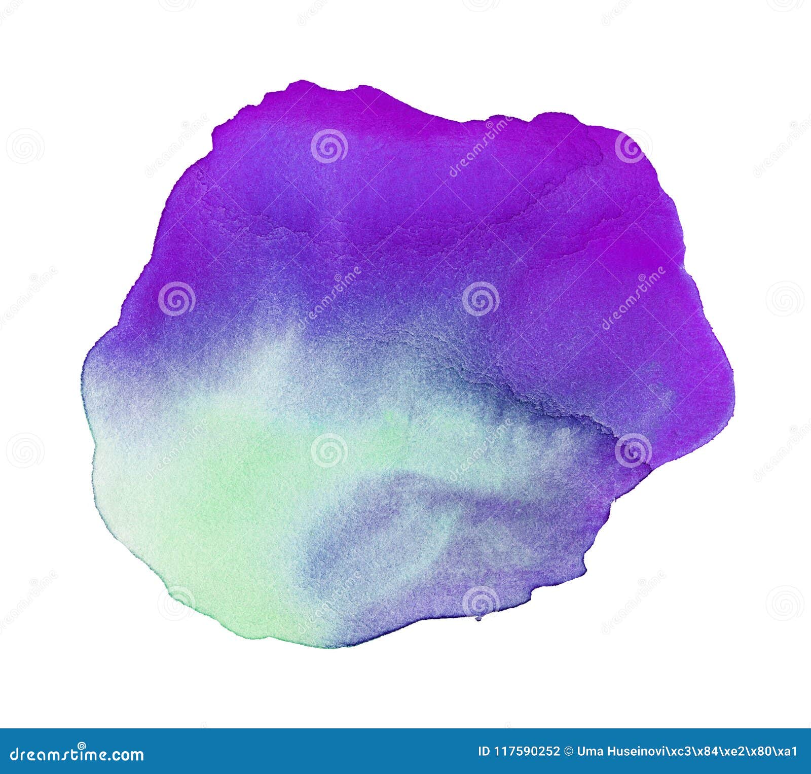 Blob of Purple Watercolor stock illustration. Illustration of beauty ...