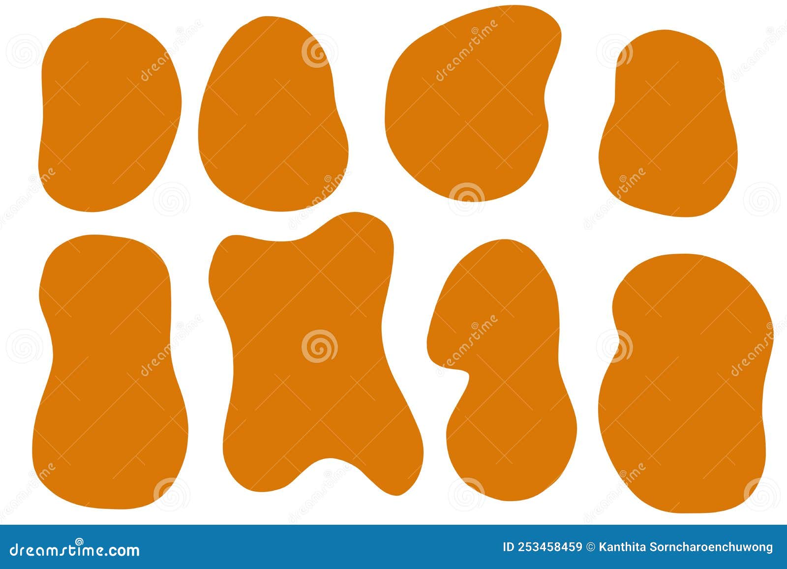 Blob Shape Abstract Elements Graphic Flat Style Design Fluid ...