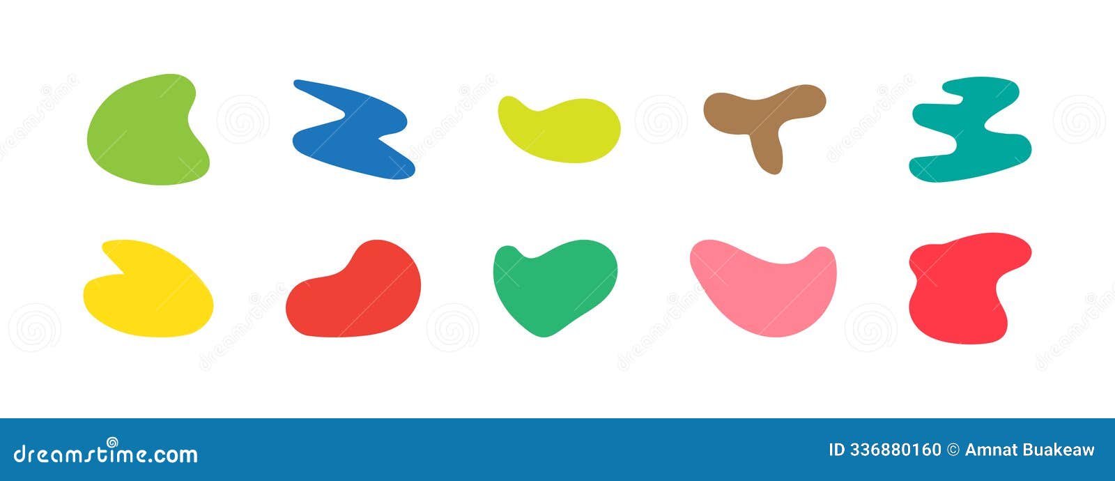 Blob Shape Icon, Blot, Organic Wavy Shape, Liquid Doodle Form, Simple ...