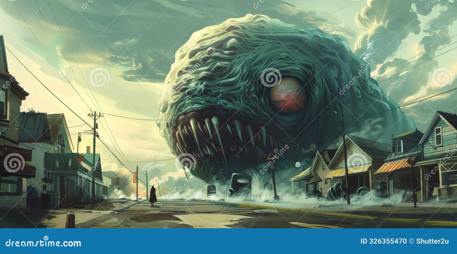 The Blob a Shapeless Oozing Mass Creeping through the Streets of a ...