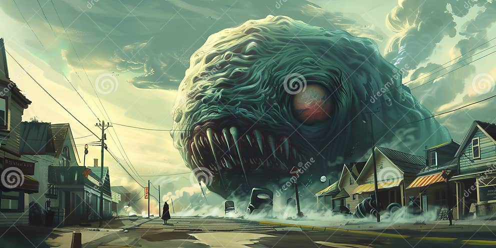 The Blob a Shapeless Oozing Mass Creeping through the Streets of a ...