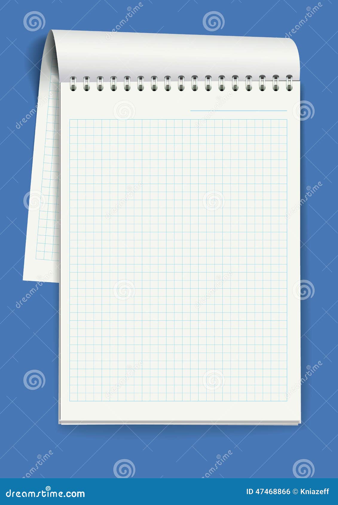 Bloc-notes Avec L'attache En Spirale Des Pages Illustration de Vecteur ...