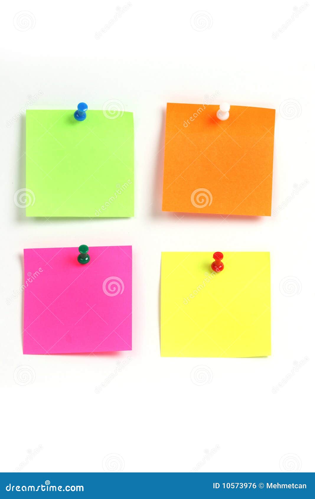 Bloc - notes de couleur photo stock. Image du broche - 10573976