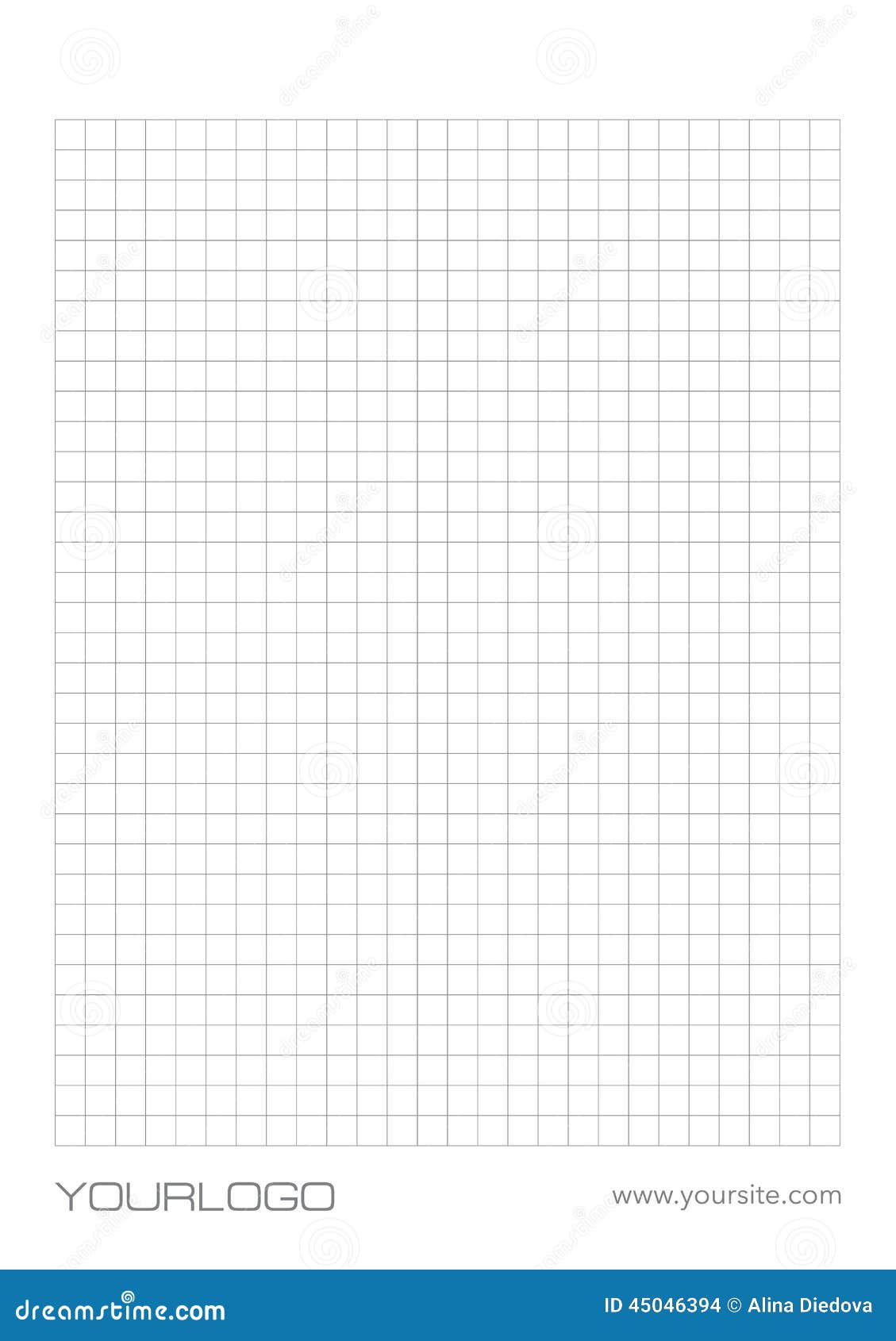 Bloc-notes De Papier De Grille Illustration de Vecteur - Illustration ...