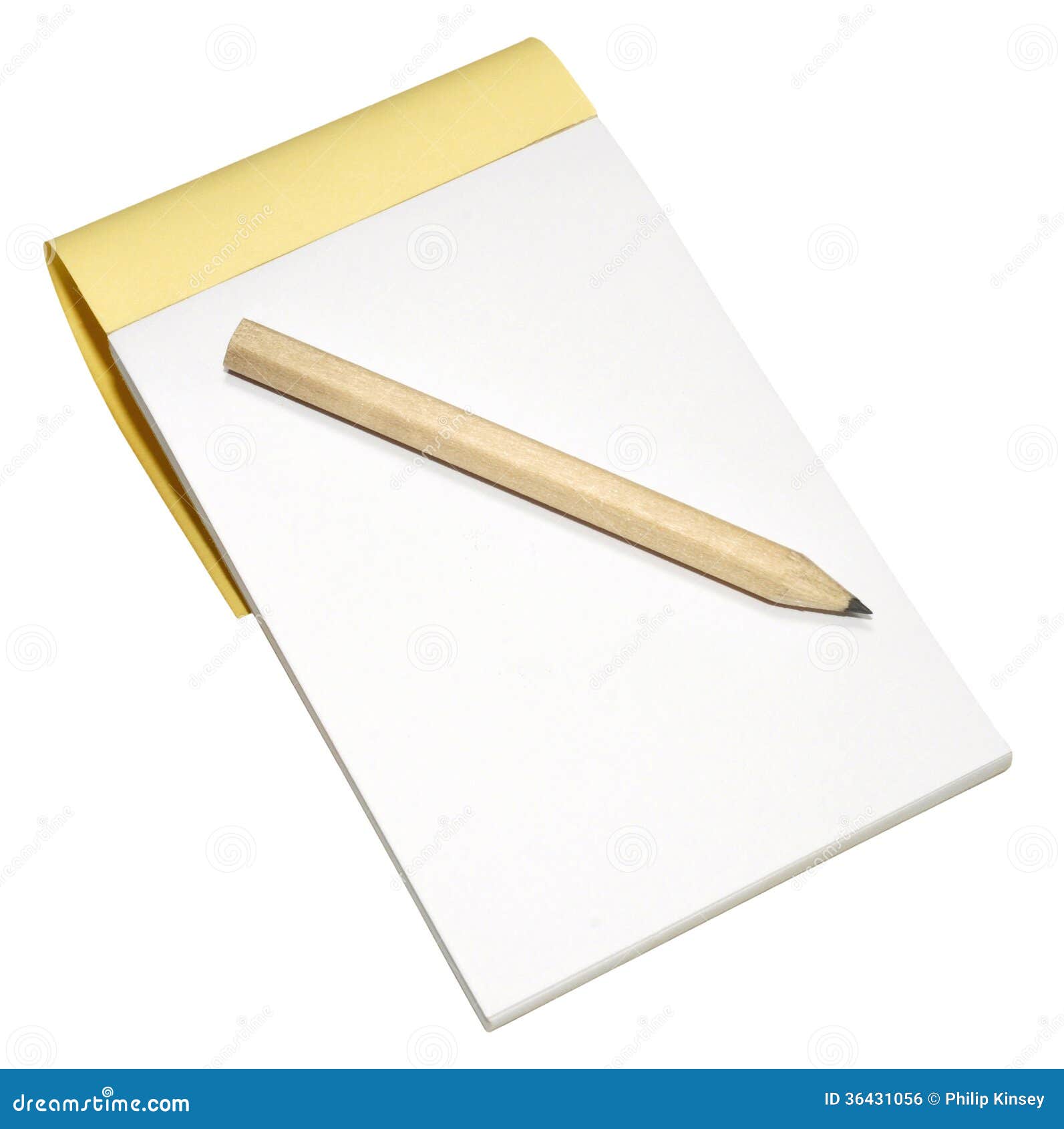 Bloc-notes et crayon photo stock. Image du papier, wooden - 36431056