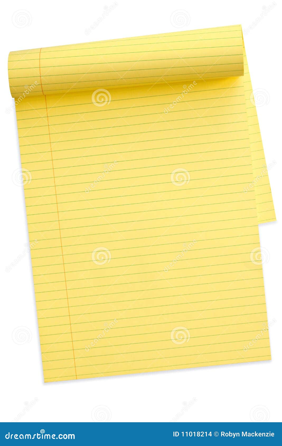 Bloc-notes Jaune (avec Le Chemin) Photo stock - Image du jaune, rayé ...