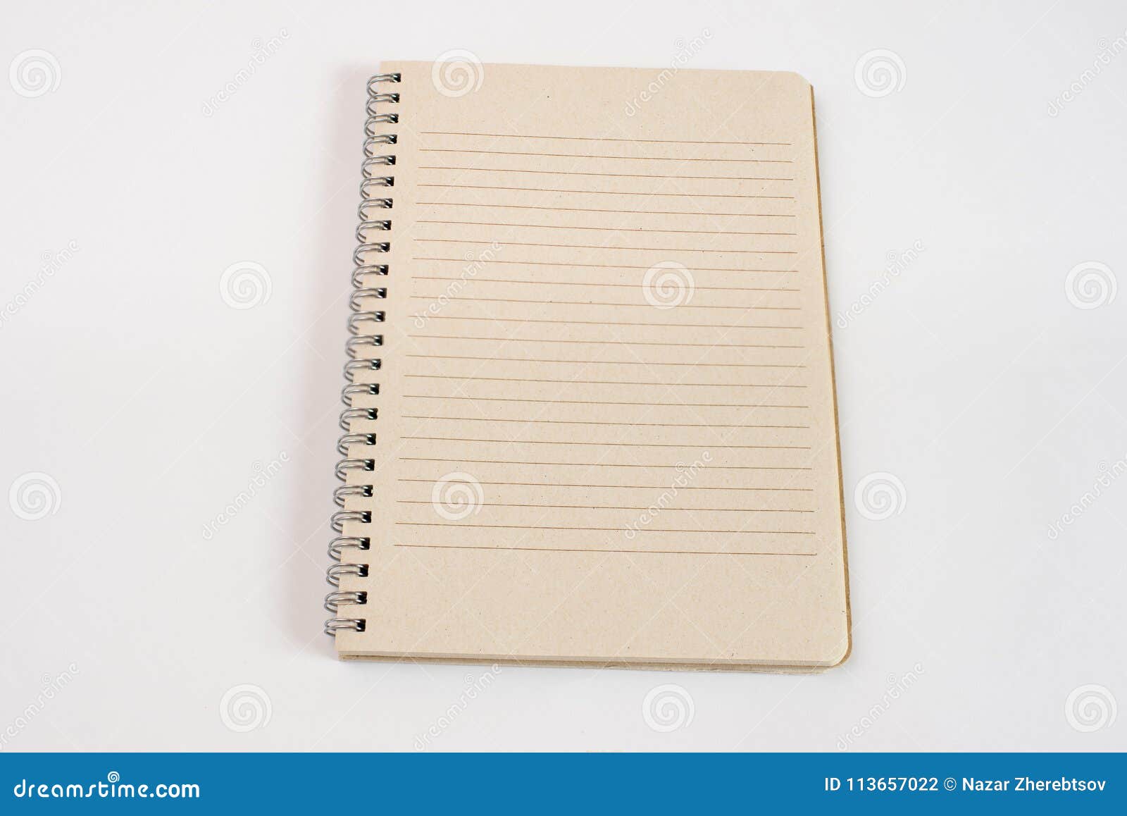 Bloc-notes Vide Vide Sur Le Fond Blanc Photo stock - Image du studio ...