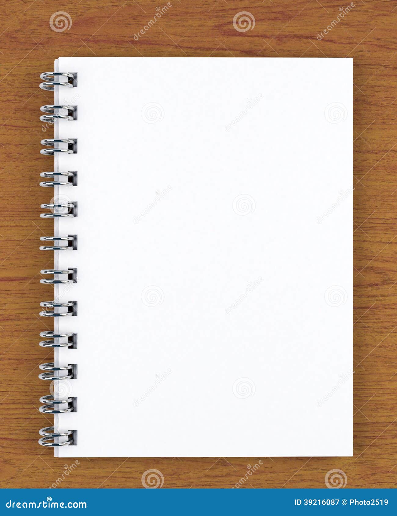 Blocco note in bianco immagine stock. Immagine di documento - 39216087