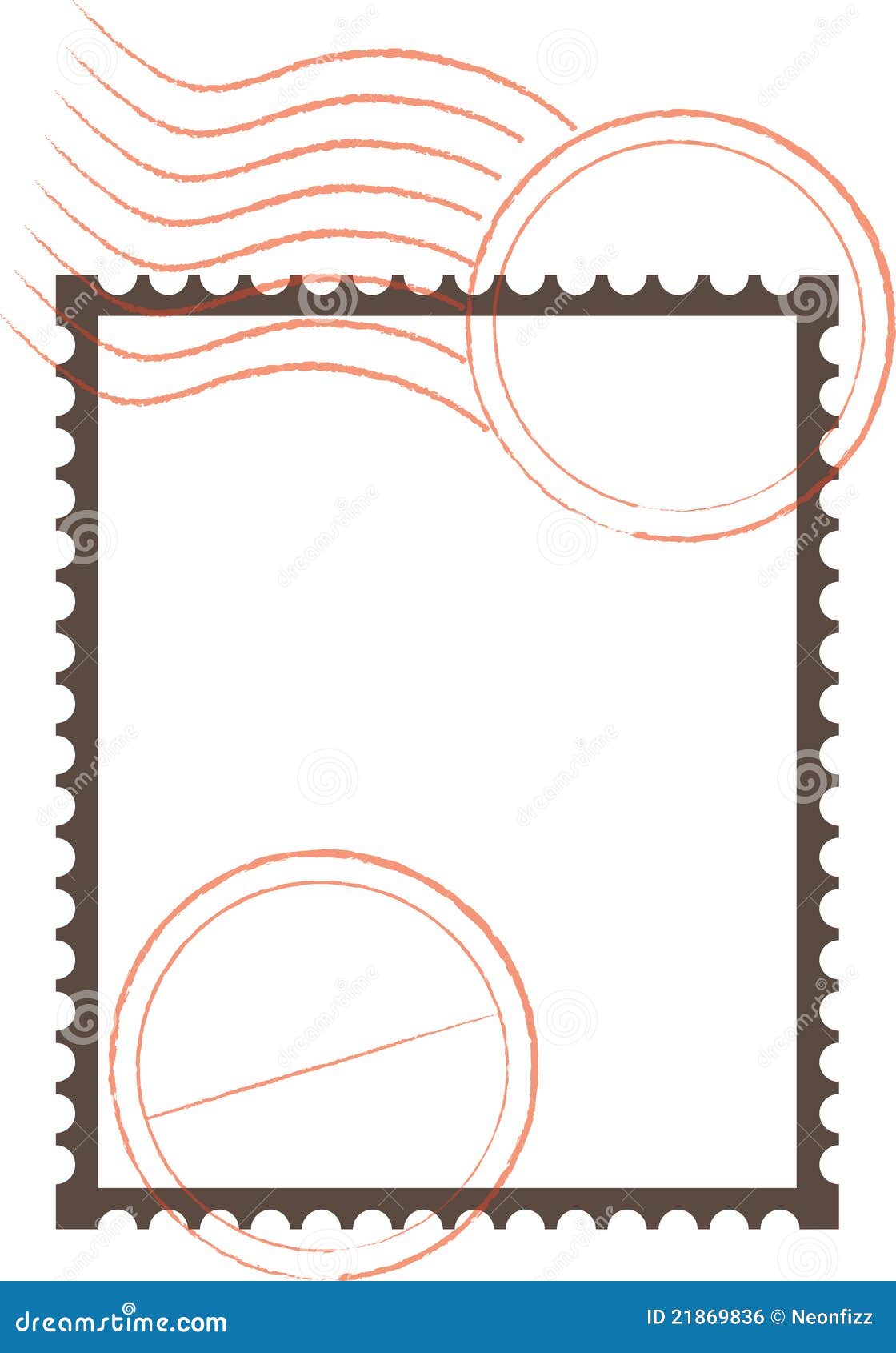 Blocco Per Grafici Del Francobollo Illustrazione Vettoriale ...