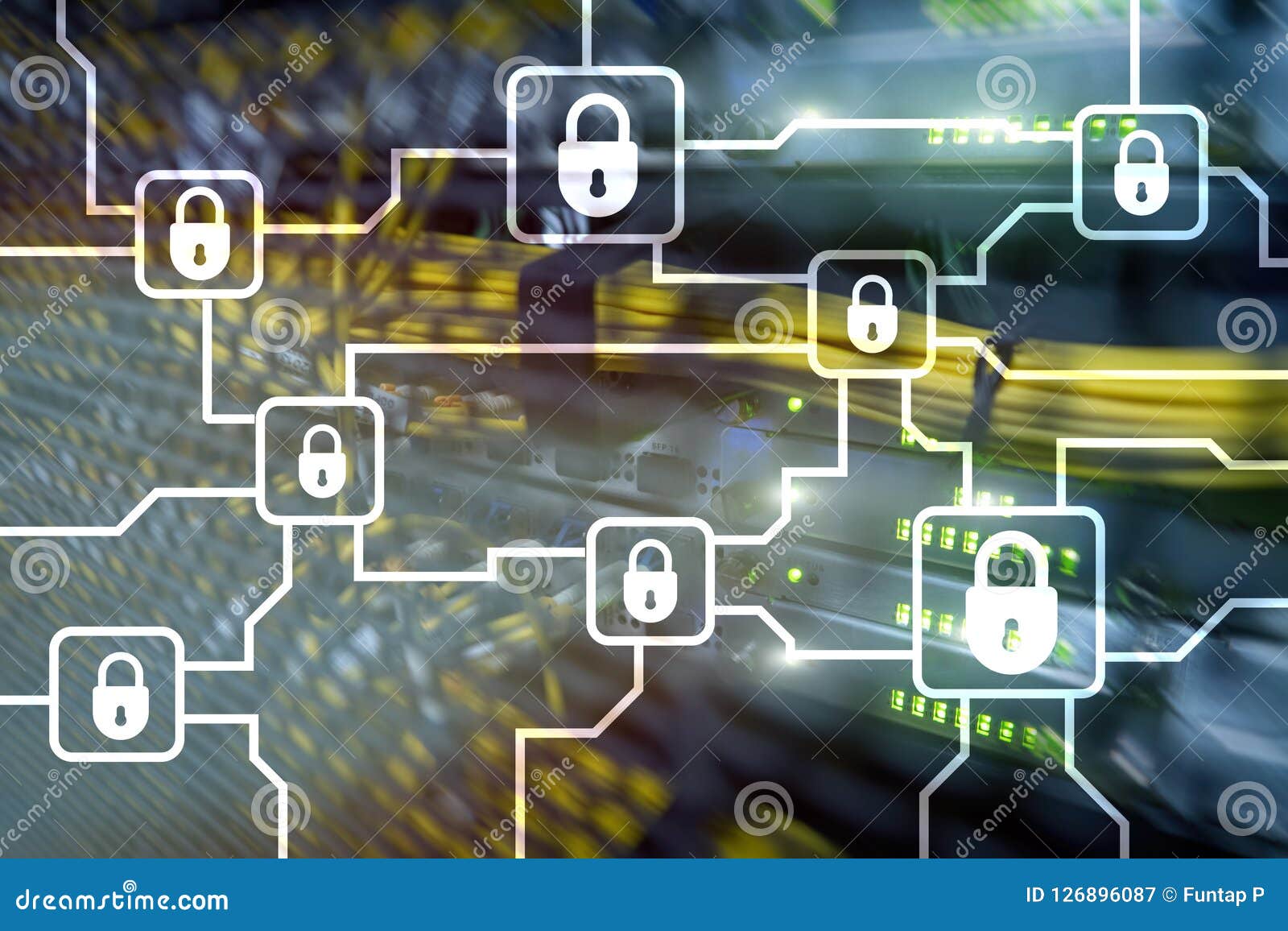 Blochain Information Encryption. Cyber Security, Crypto Currency Stock ...