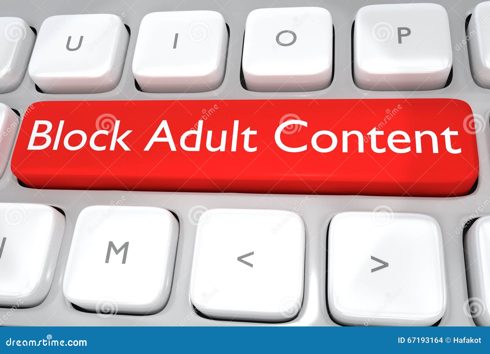 Block Adult Content Concept Stock Photo - Image of button, protection ...