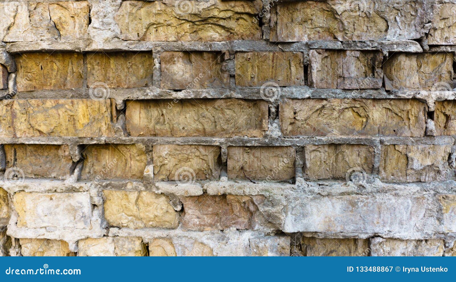 Block Brick Old Gradient Wall Close-up Texture Stock Image - Image of ...