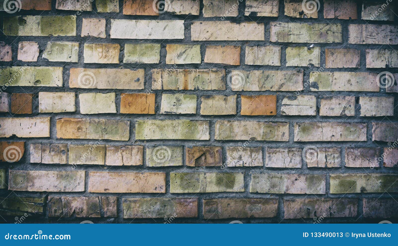 Block Brick Old Gradient Wall Close-up Texture Stock Image - Image of ...