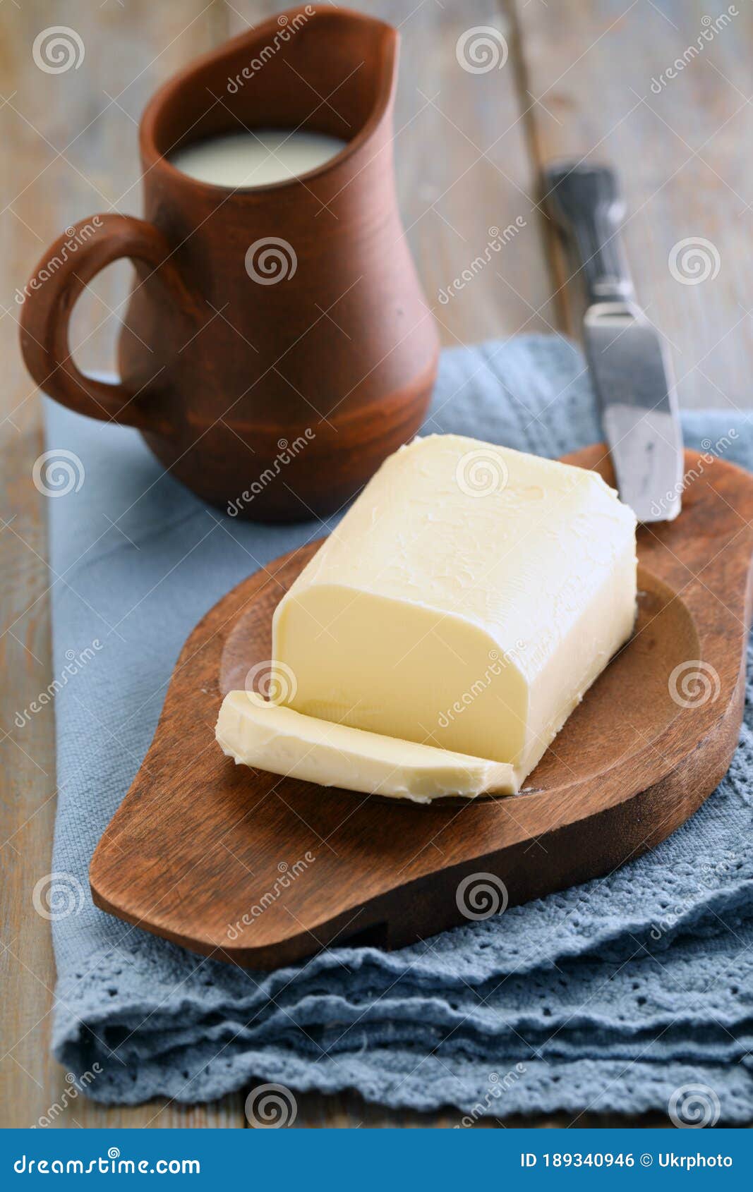 Butter and milk stock photo. Image of product, fresh - 189340946