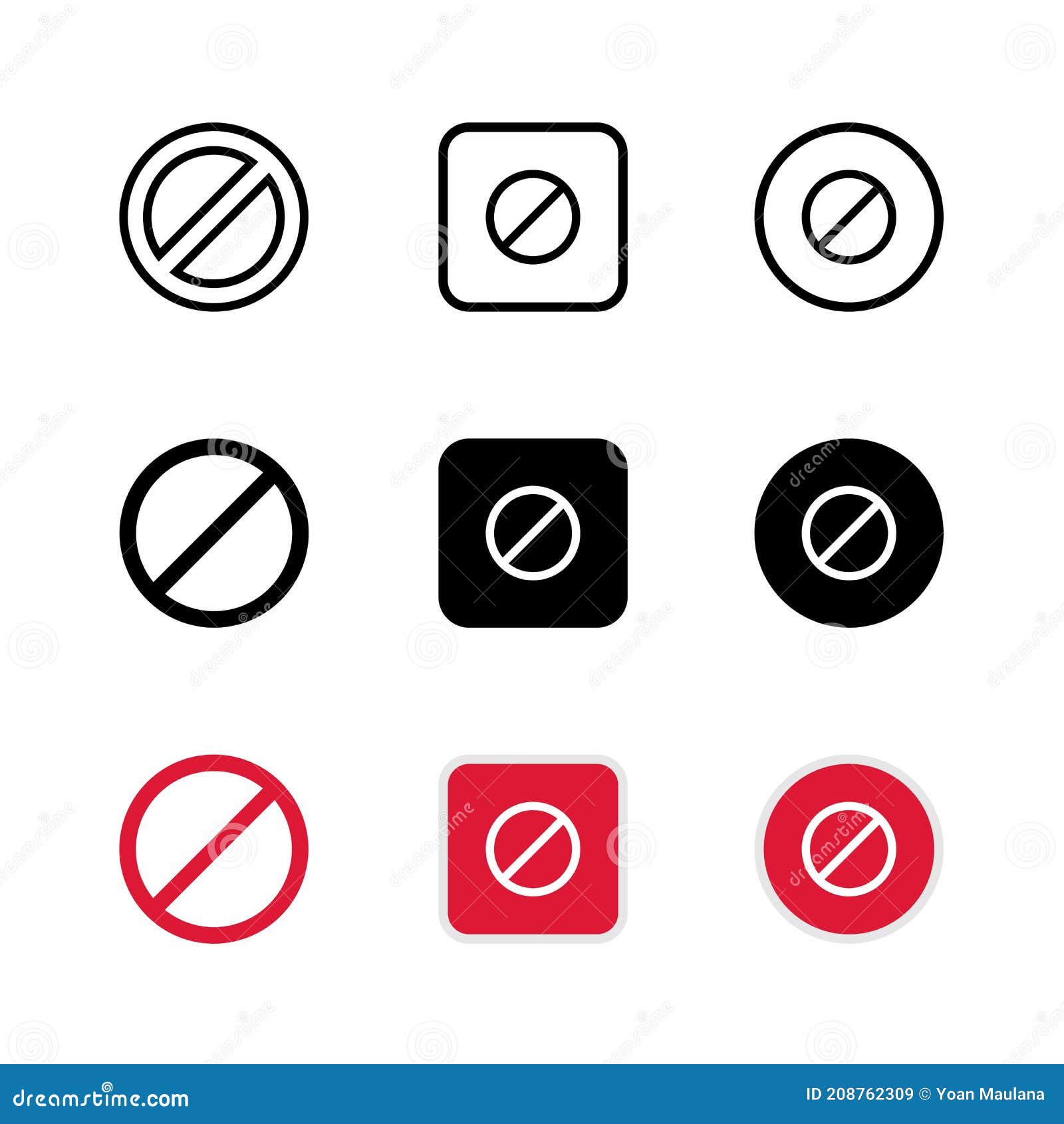 Block Button Icon : Digital Theme Technology Theme Stock Vector ...