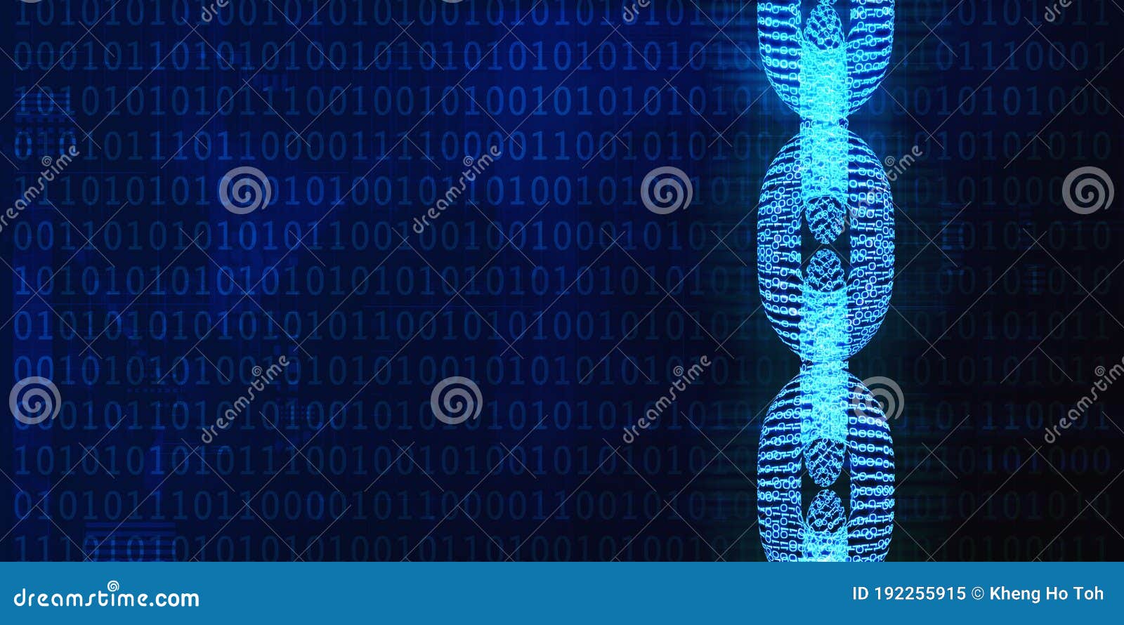 Block Chain Binary Background Stock Illustration - Illustration of ...