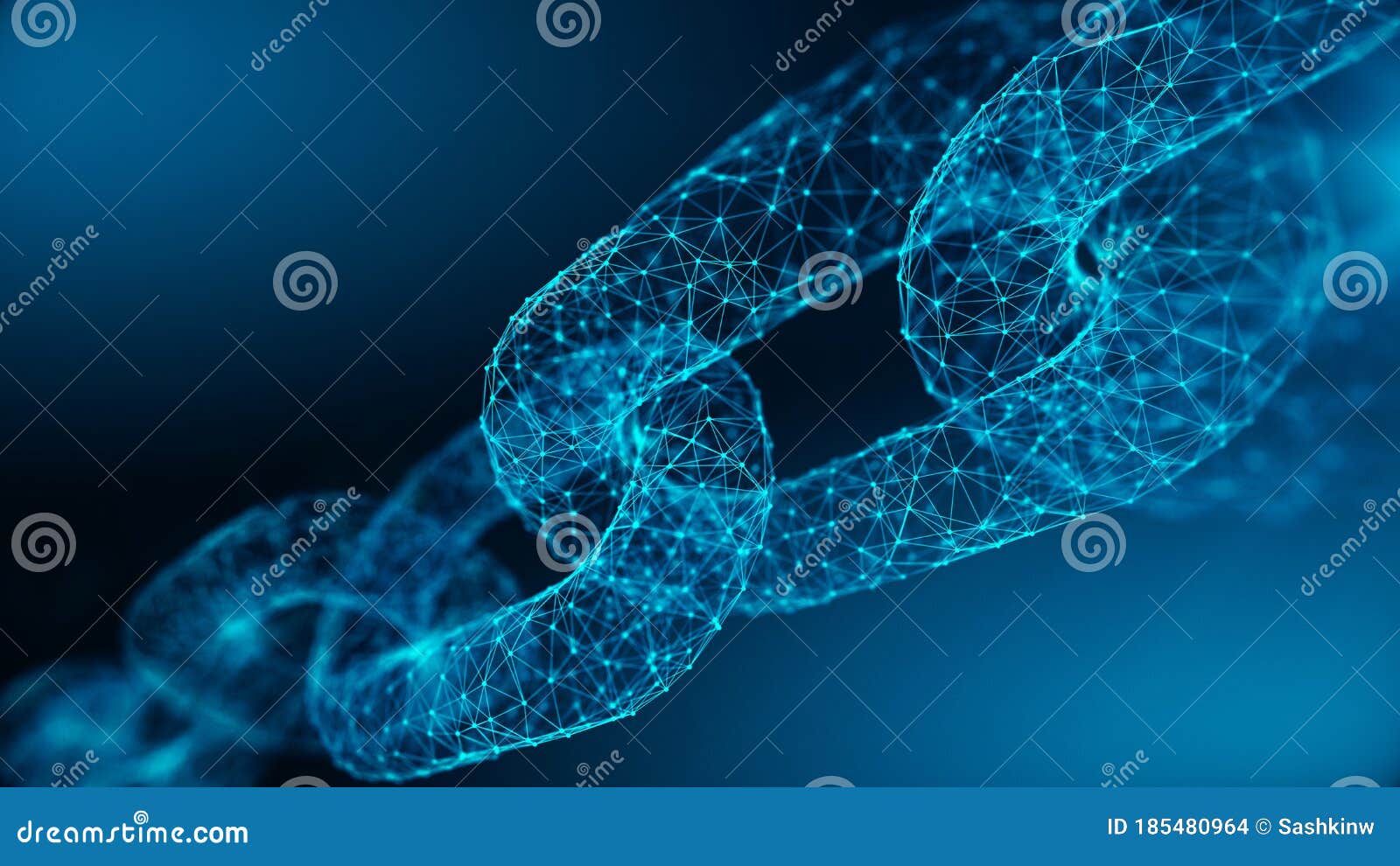 Block Chain Concept - Chain Consists of Network Connections Stock ...