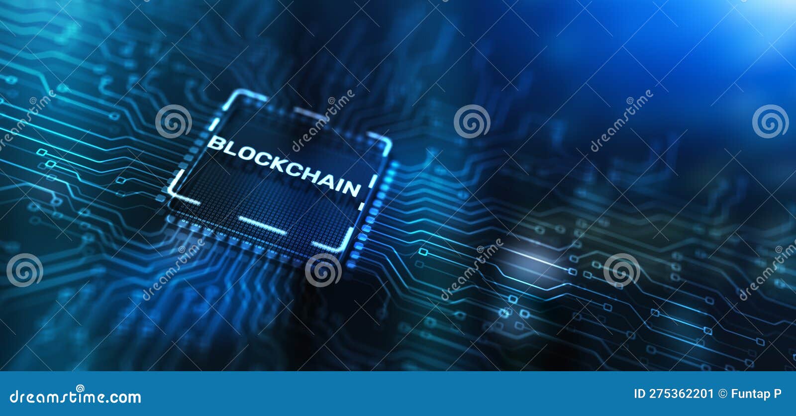 Block Chain Concept . Distributed Ledger Technology Stock Illustration ...