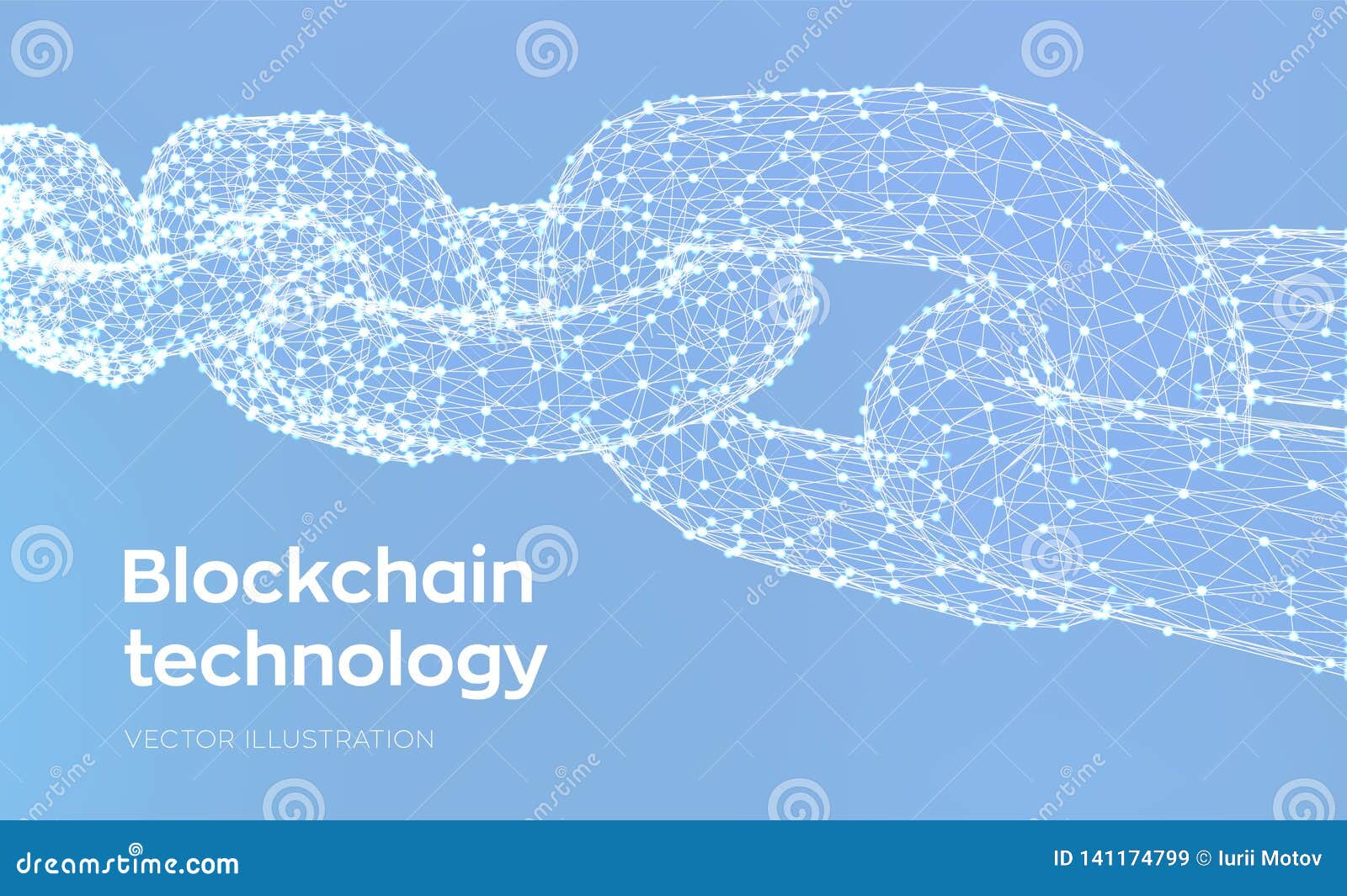 Block Chain. Crypto Currency. Blockchain Concept. 3D Low Polygonal ...