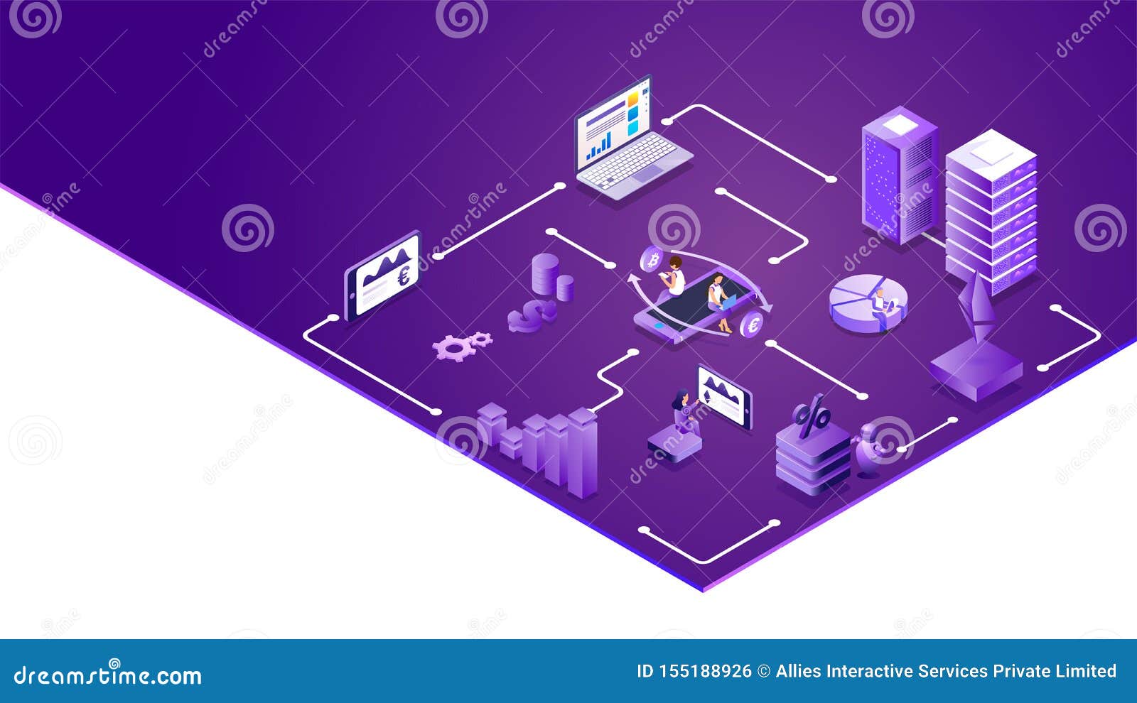 Block Chain or Currency Exchange Platform with Working People Execute ...