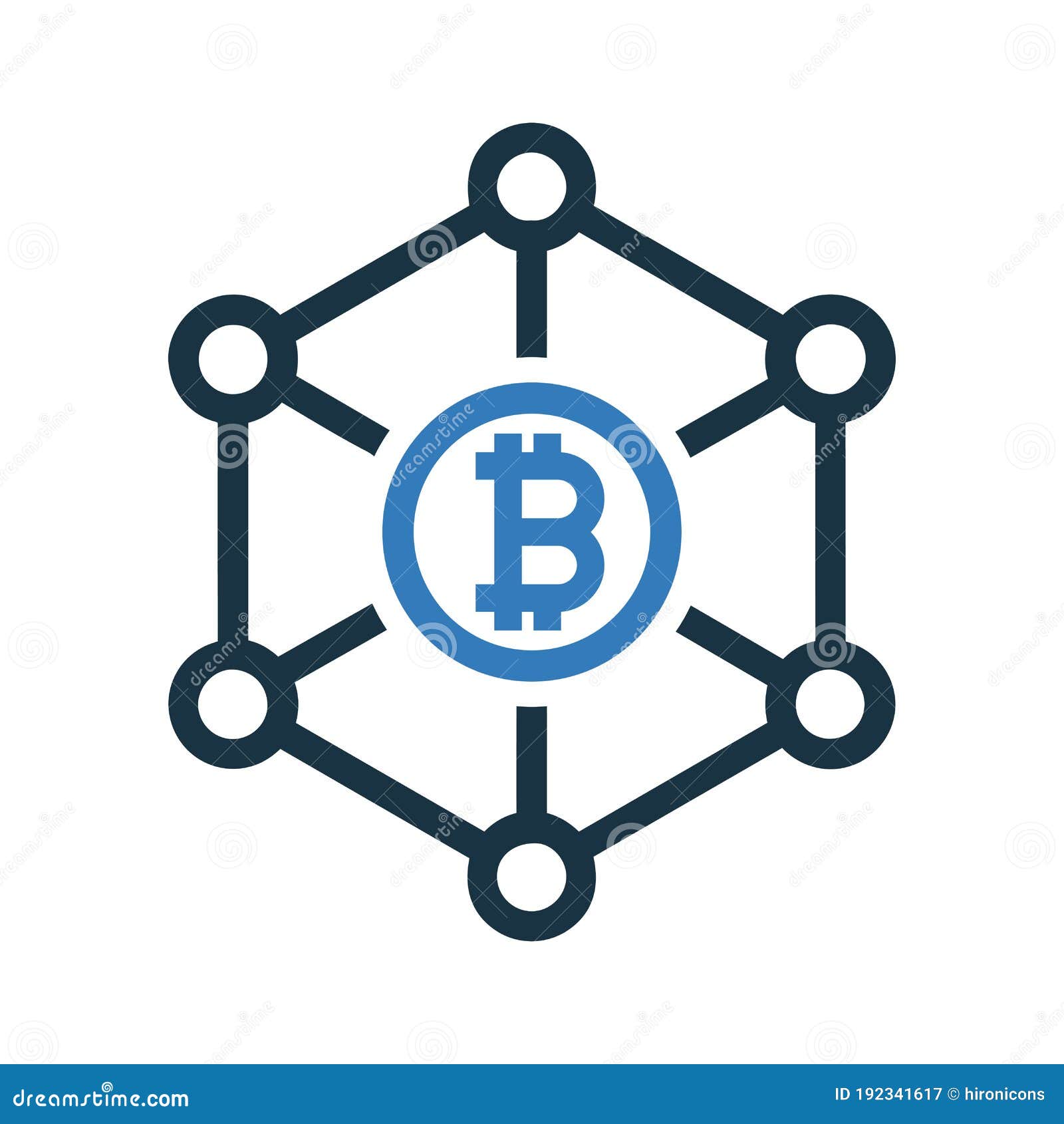 Block Chain Icon / Vector Graphics Stock Vector - Illustration of ...