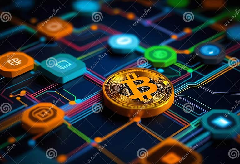 Block Chain Network and Programming Concept on Technology Stock ...