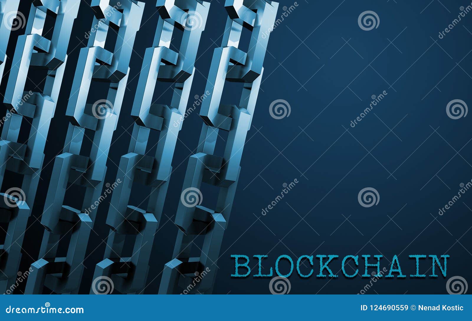 Block Chain Technology Concept for Web, Print, Banners, Design. Stock ...