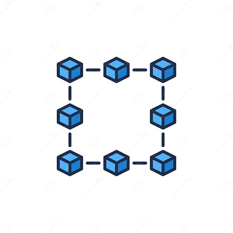Block Chain Vector Concept Blue Icon or Modern Sign Stock Vector ... Block Chain Vector Concept Blue Icon or Modern Sign Stock Vector ...