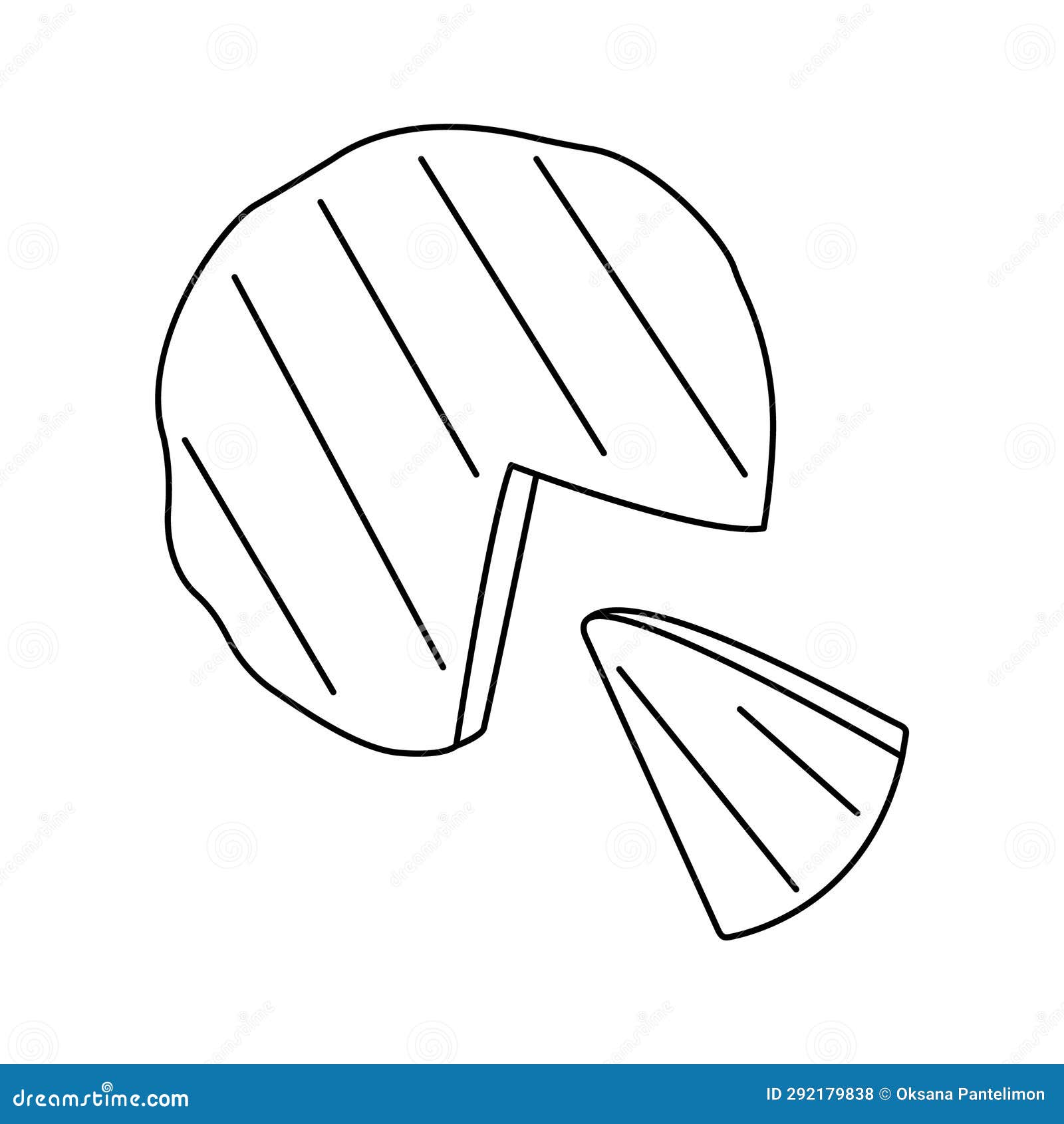 Block of Cheese Simple Linear Illustration Stock Illustration ...