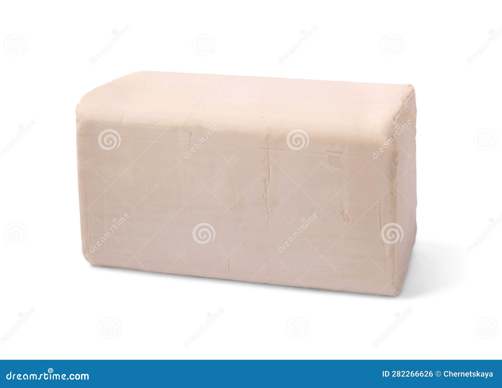 Block of Compressed Yeast Isolated on White Stock Photo - Image of cake ...