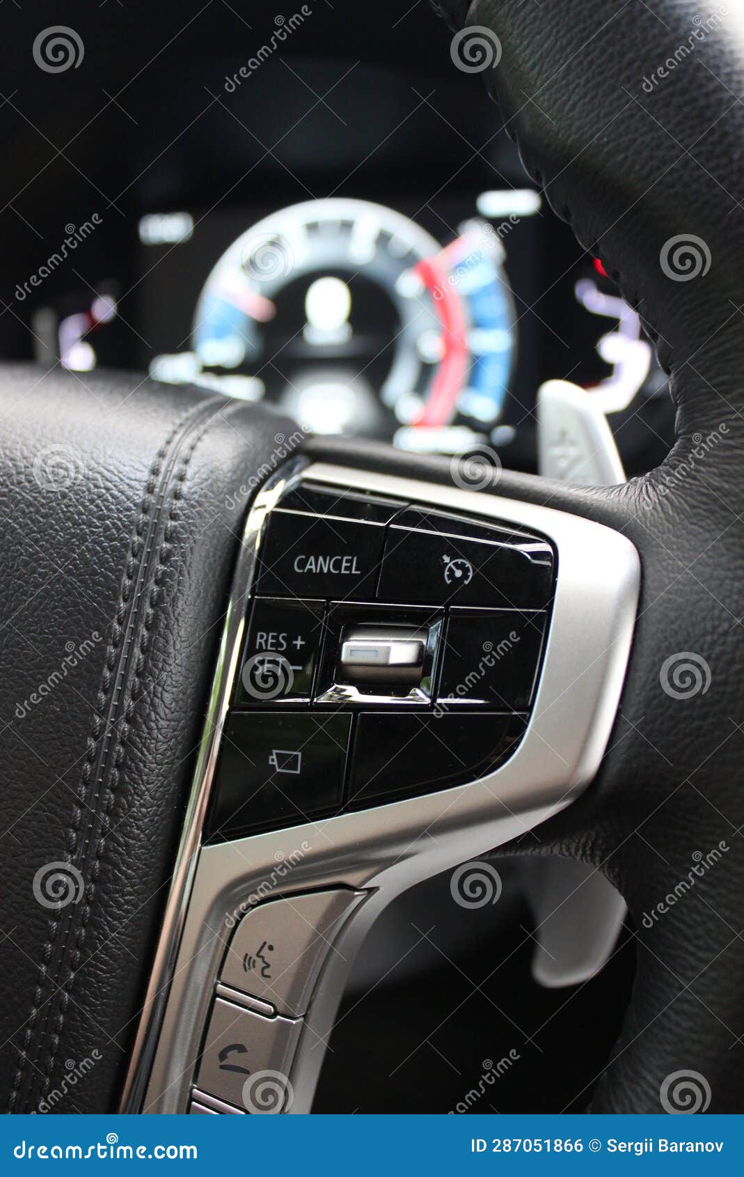 Block of Control Buttons for Vehicle Systems on the Right Side of the ...