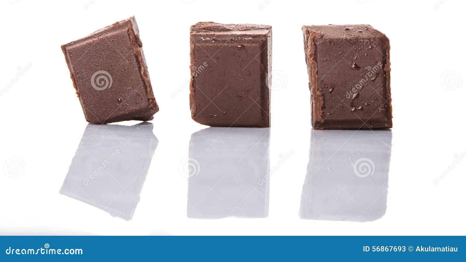 Block of Dark Brown Chocolate Pieces III Stock Image - Image of ...
