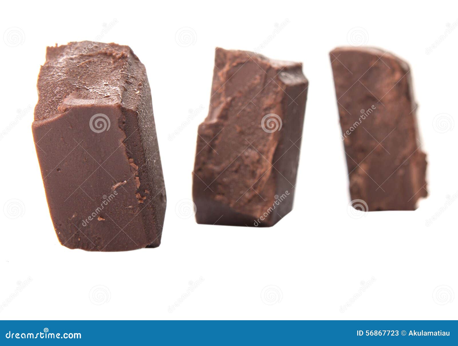 Block of Dark Brown Chocolate Pieces V Stock Image - Image of cocoa ...