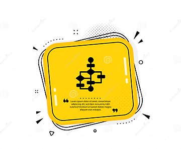 Block Diagram Icon. Path Scheme Sign. Vector Stock Vector ...