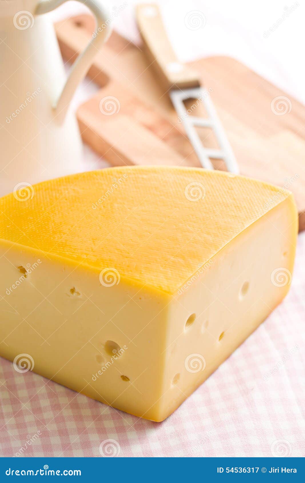 Block of edam cheese stock image. Image of holland, cheese - 54536317