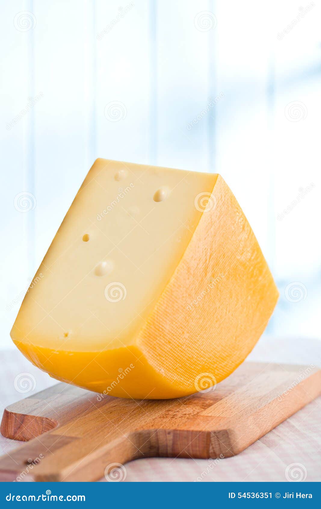 Block of edam cheese stock image. Image of eating, healthy - 54536351