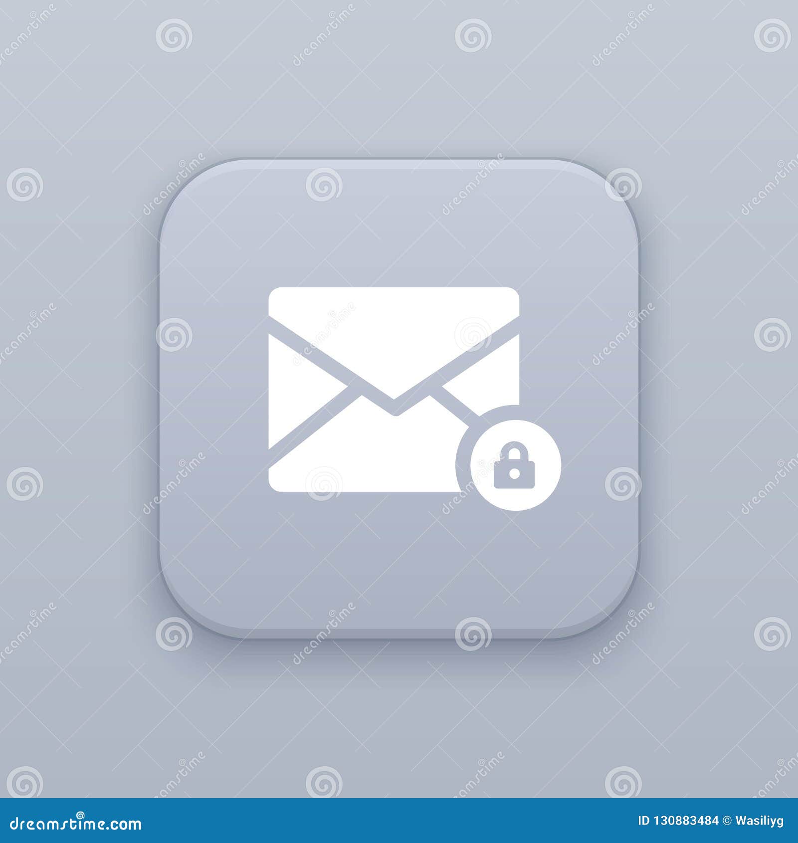 Block a Email Button, Best Vector Stock Vector - Illustration of secret ...