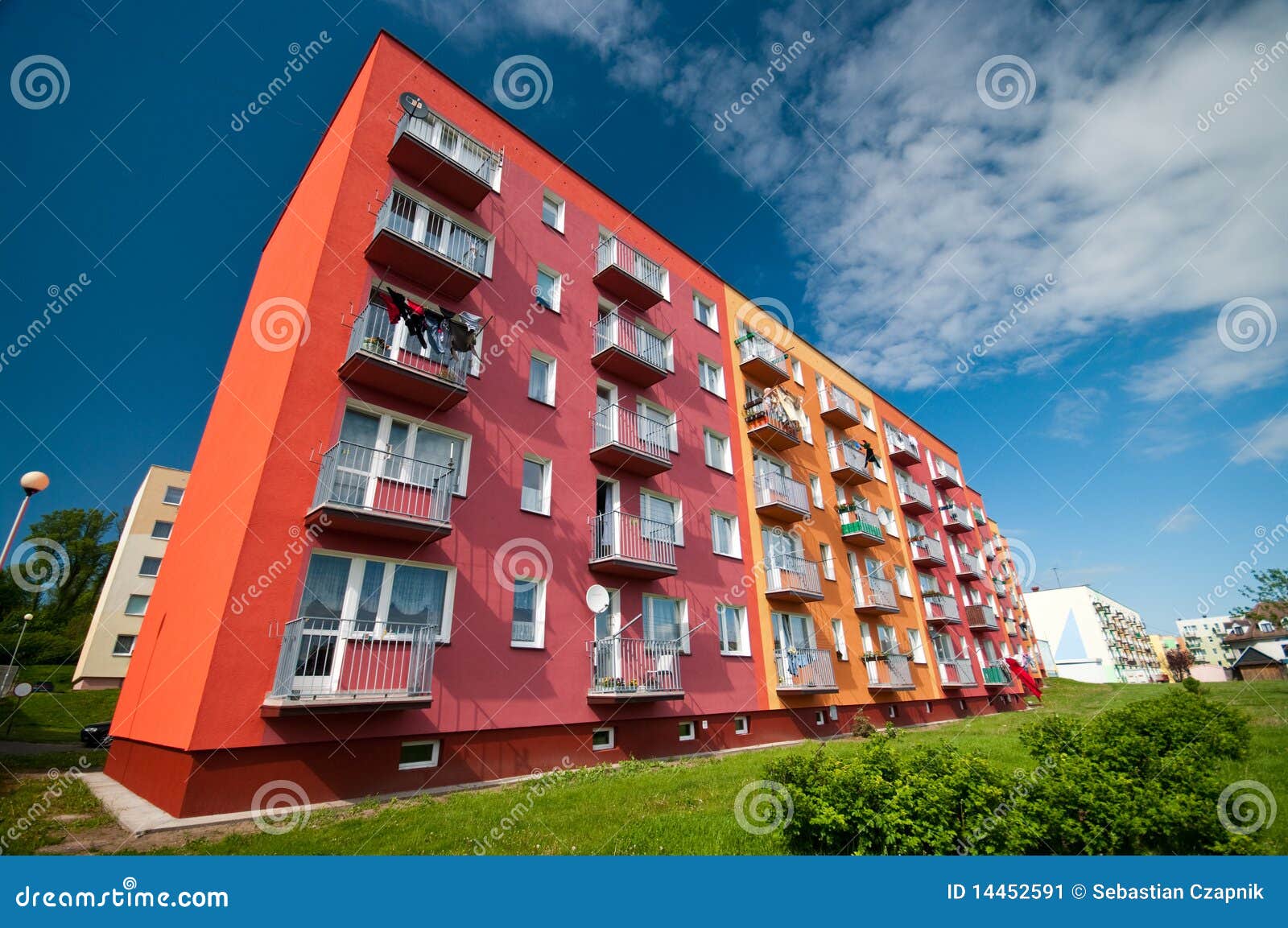 Block of flats stock image. Image of vivid, blocks, homes - 14452591