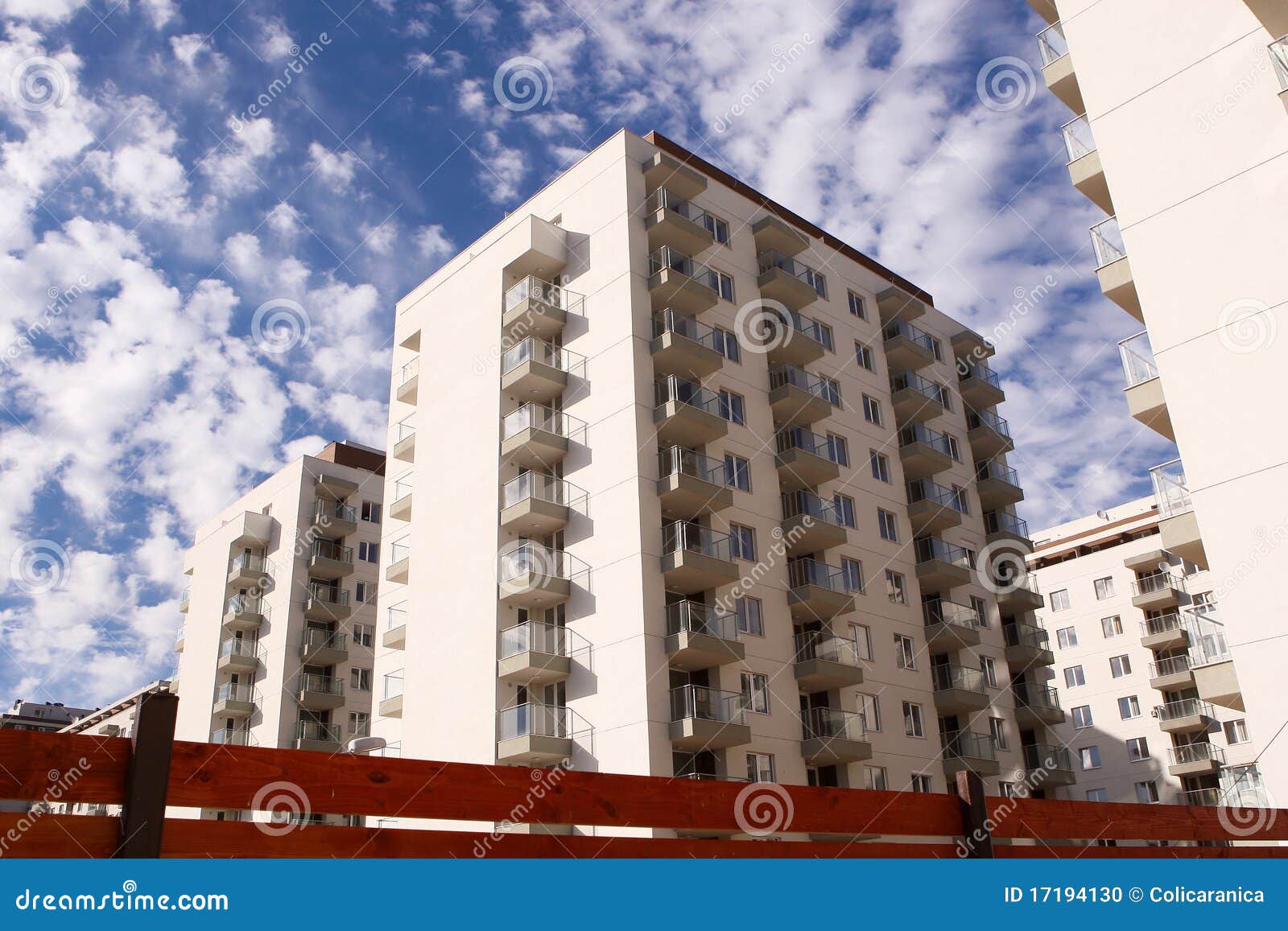 Block of flats stock photo. Image of town, residential - 17194130