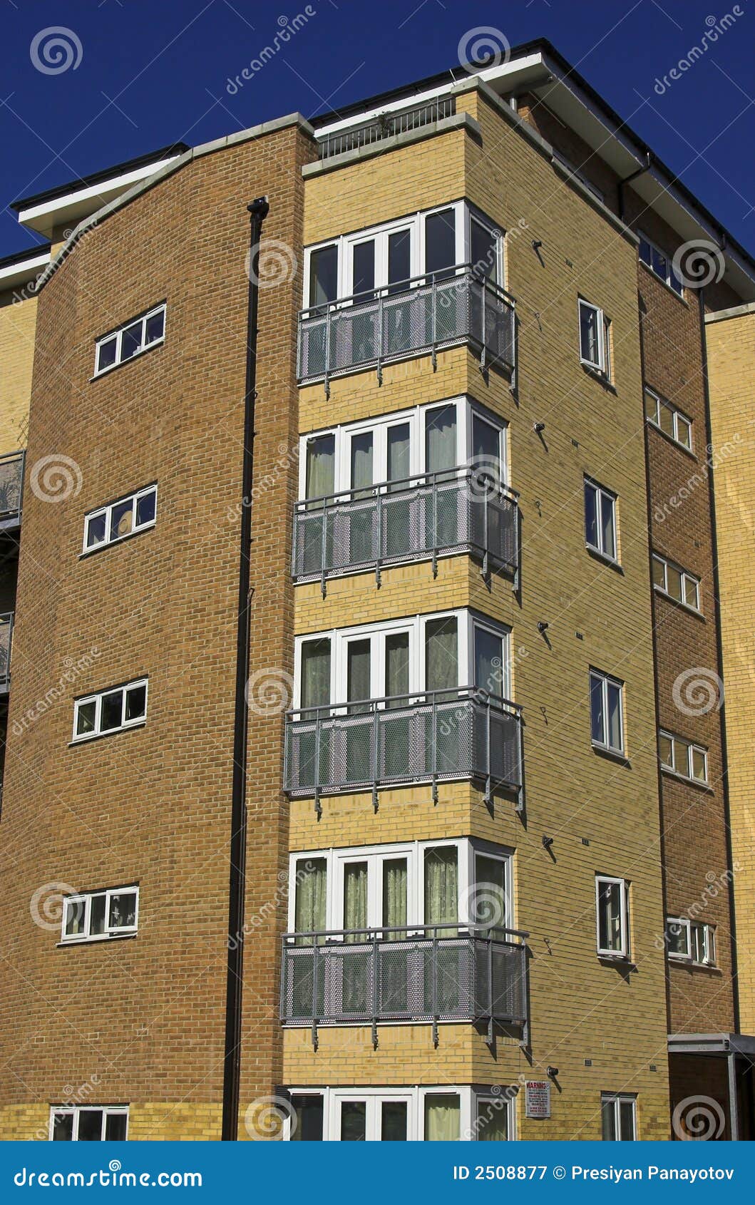 Block of flats stock image. Image of england, provinces - 2508877