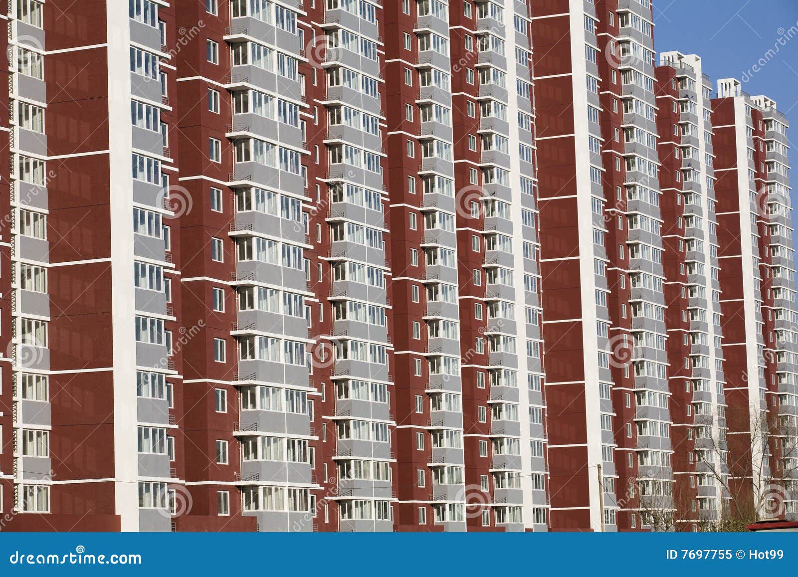 Block of flats stock image. Image of suburban, united - 7697755