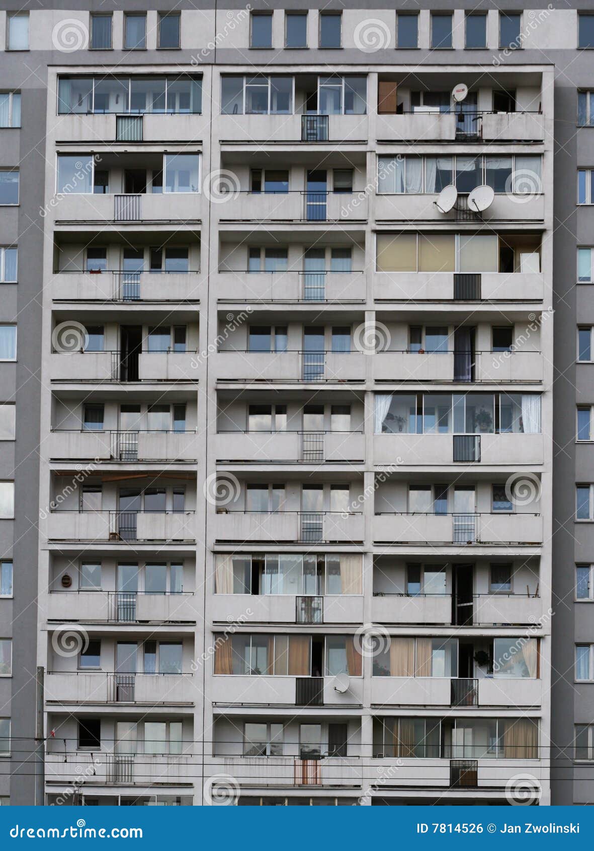 Block of flats stock photo. Image of warsaw, housing, residential - 7814526