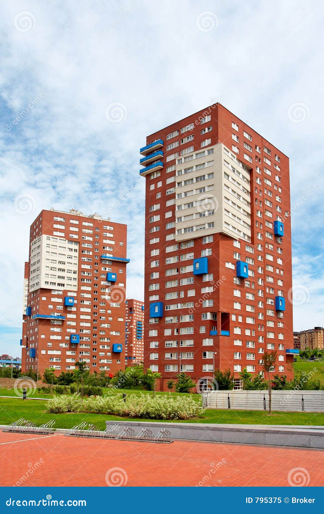 Block of flats stock image. Image of financial, colors - 795375