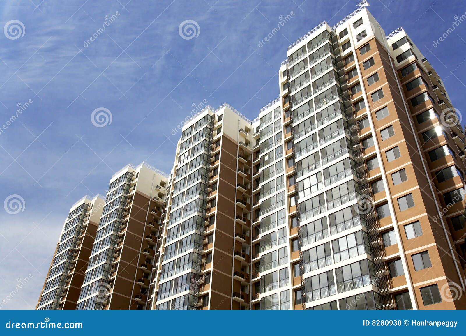 Block of flats stock photo. Image of city, blue, china - 8280930