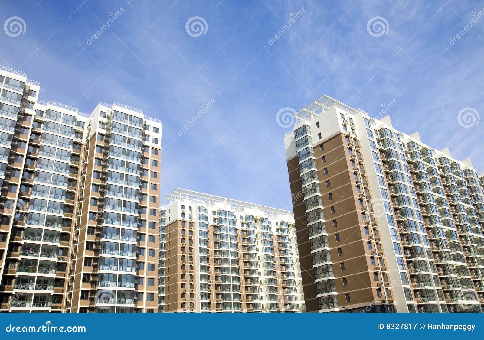 Block of flats stock image. Image of high, cityscape, chinese - 8327817