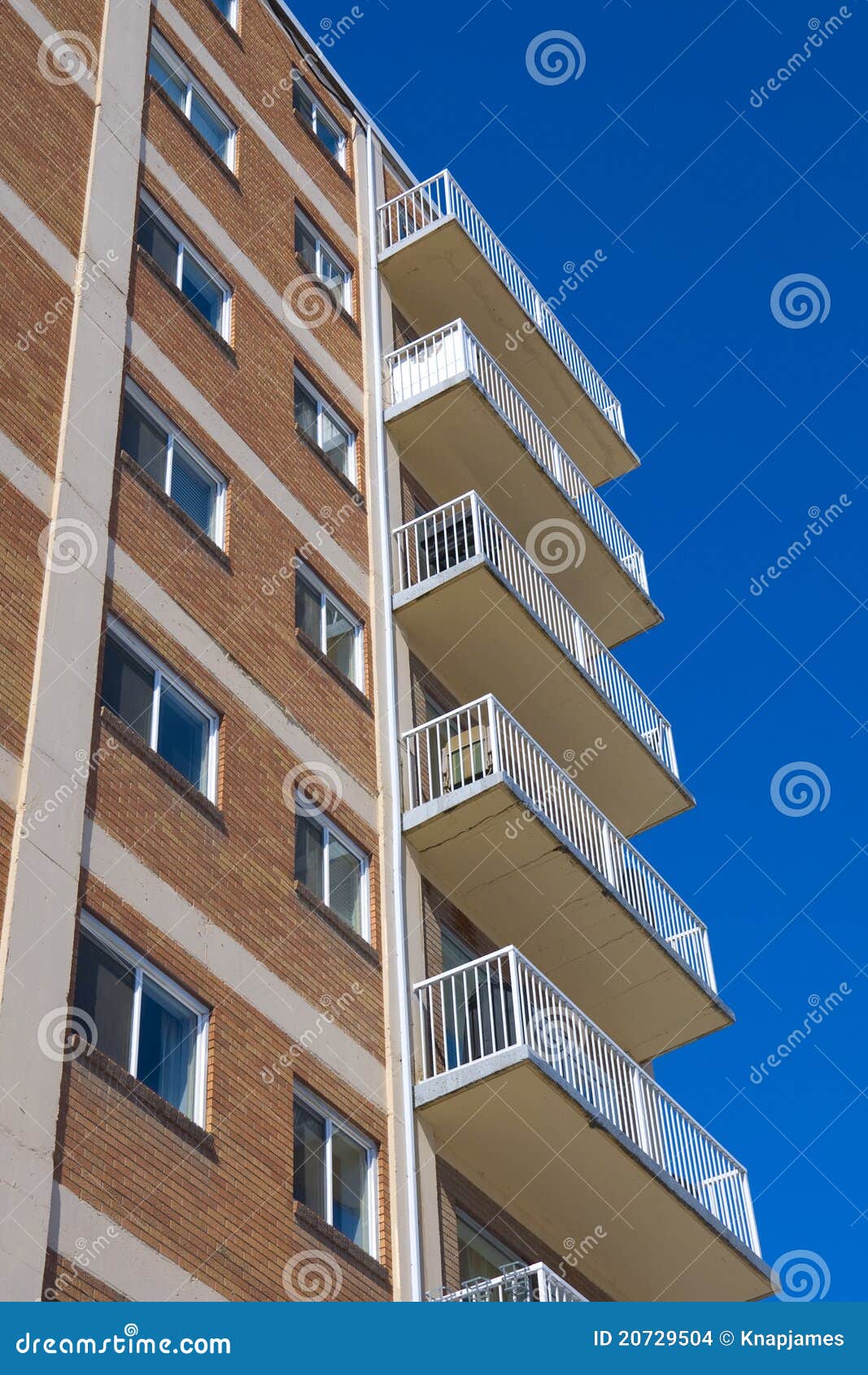 Block of Flats - Apartment Building Stock Photo - Image of facade, blue ...