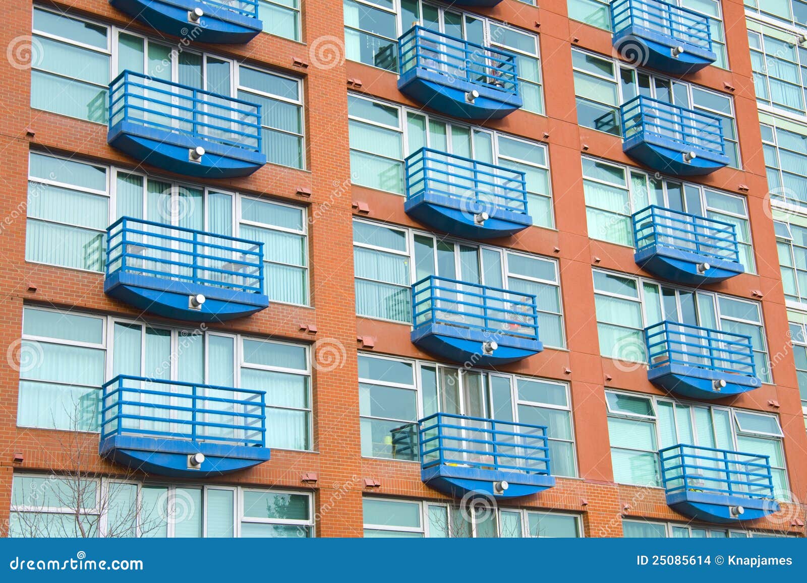 Block of Flats - Apartment Building Stock Photo - Image of downtown ...