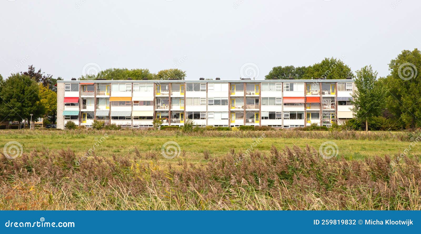Block of Flats in the Netherlands Stock Photo - Image of windows ...