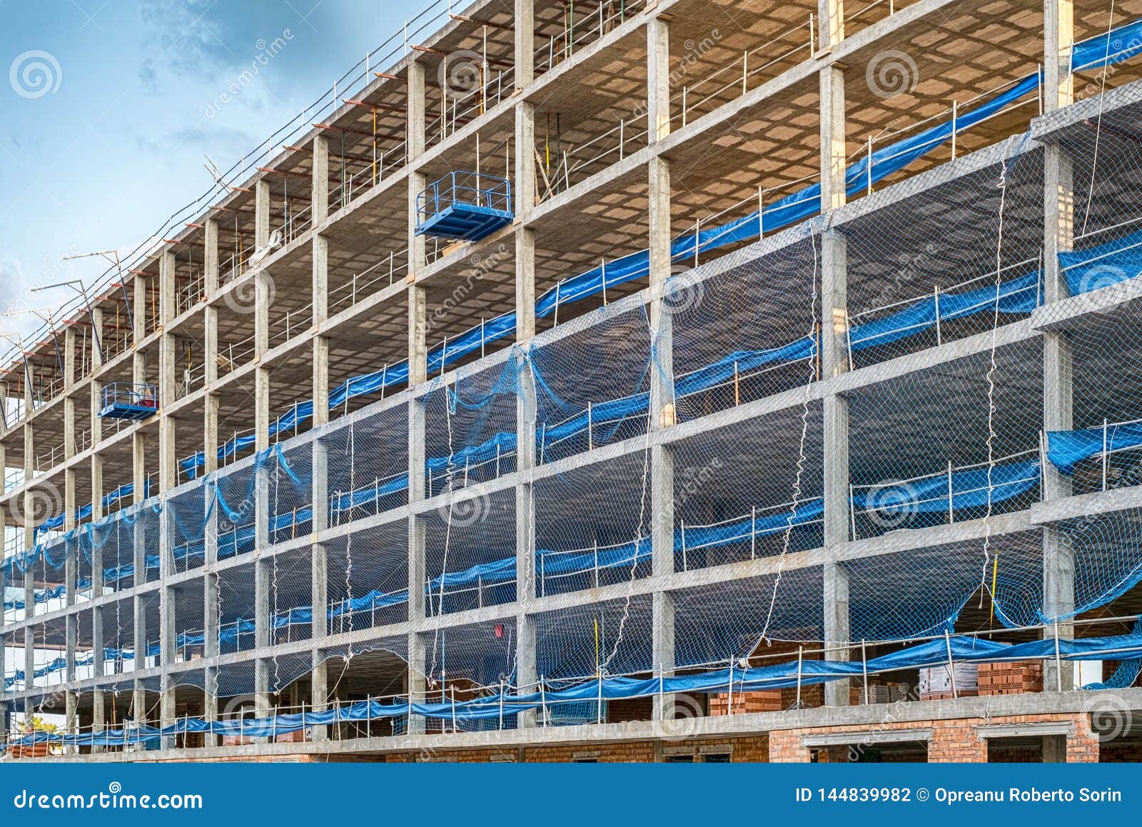 Block of Flats Under Construction Stock Photo - Image of development ...